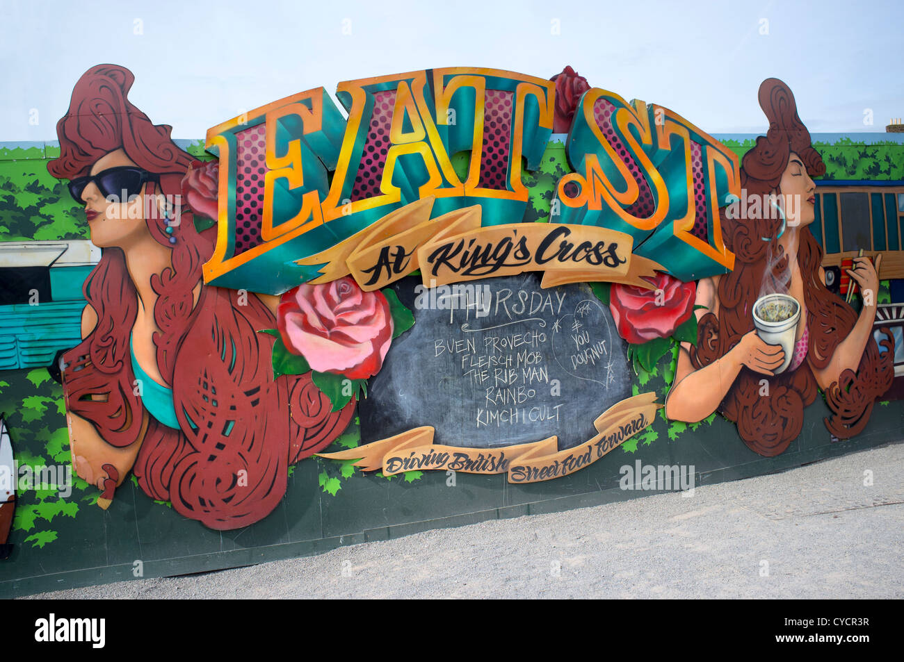 Kings cross street food market hi-res stock photography and images - Alamy
