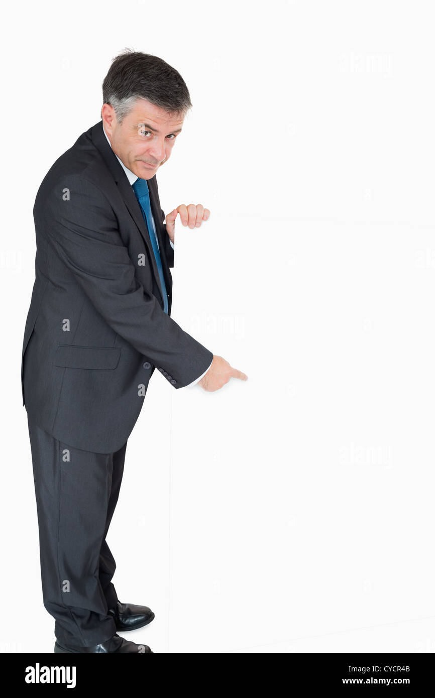 Mature serious man grey Cut Out Stock Images & Pictures - Alamy