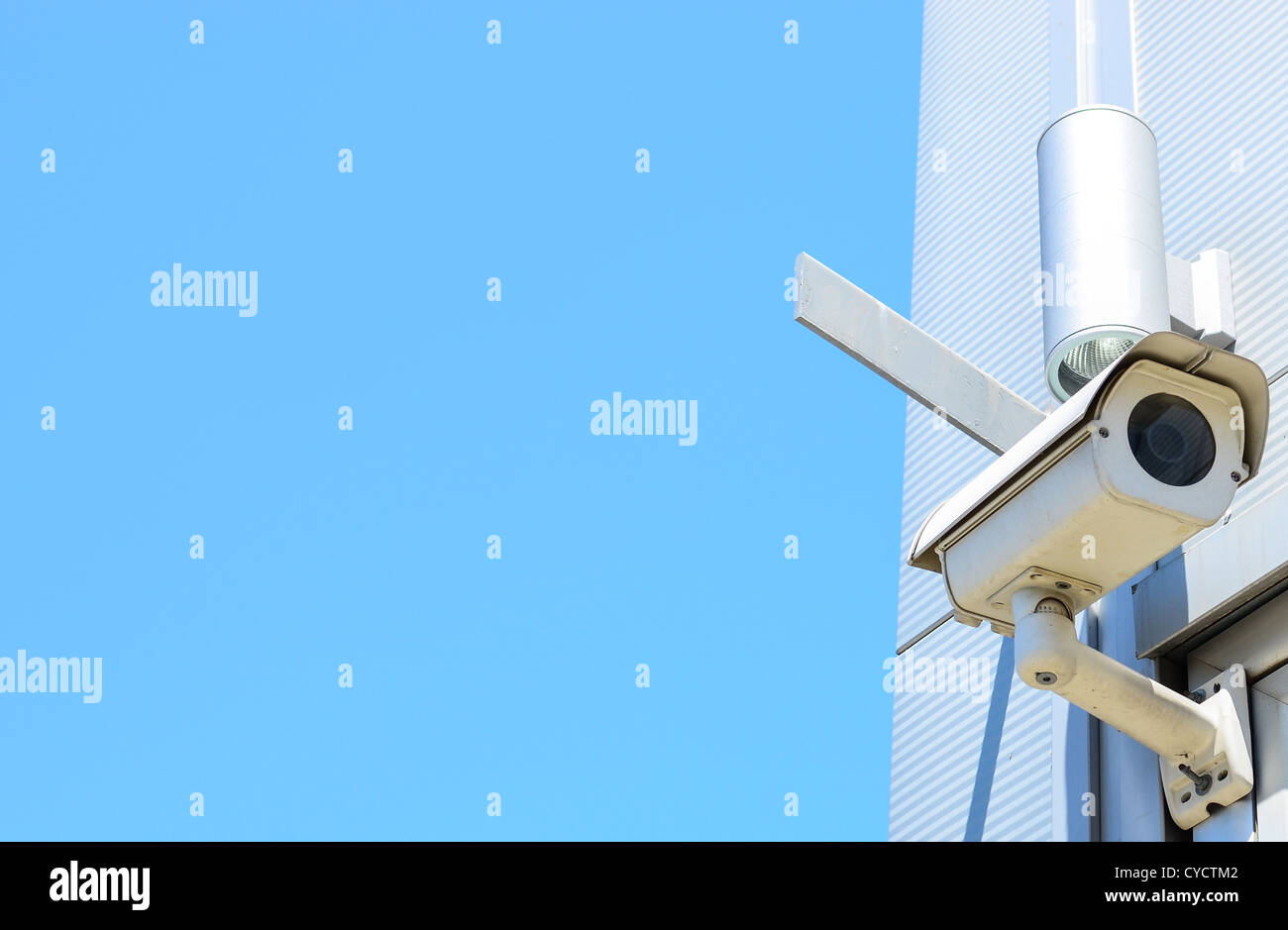 Camera system on building Stock Photo - Alamy