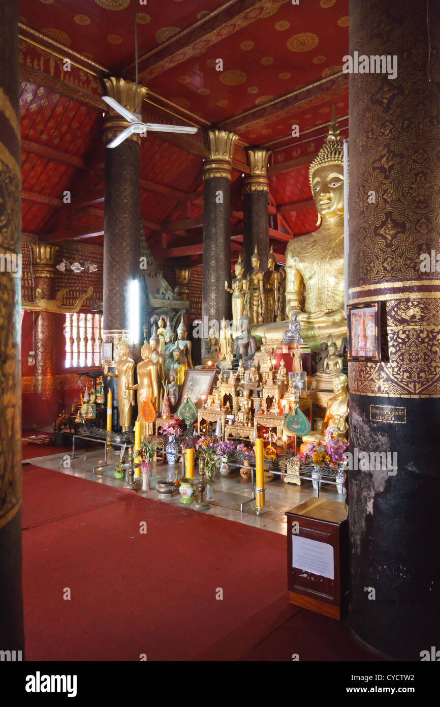 Statue in the Temple Vat Siphouthabat Thippharam in Luang Prabang, Laos ...