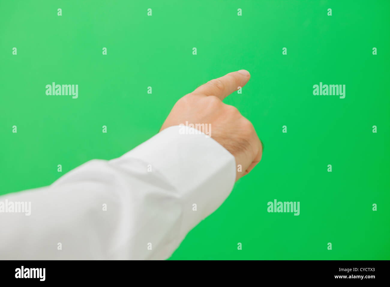 Hand pointing on the right Stock Photo - Alamy