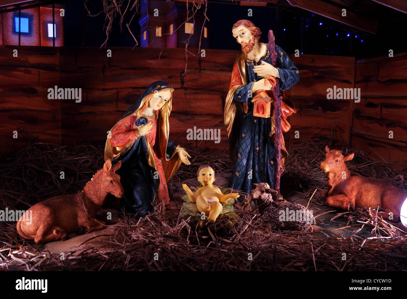 The infant jesus in the crib hi-res stock photography and images - Alamy