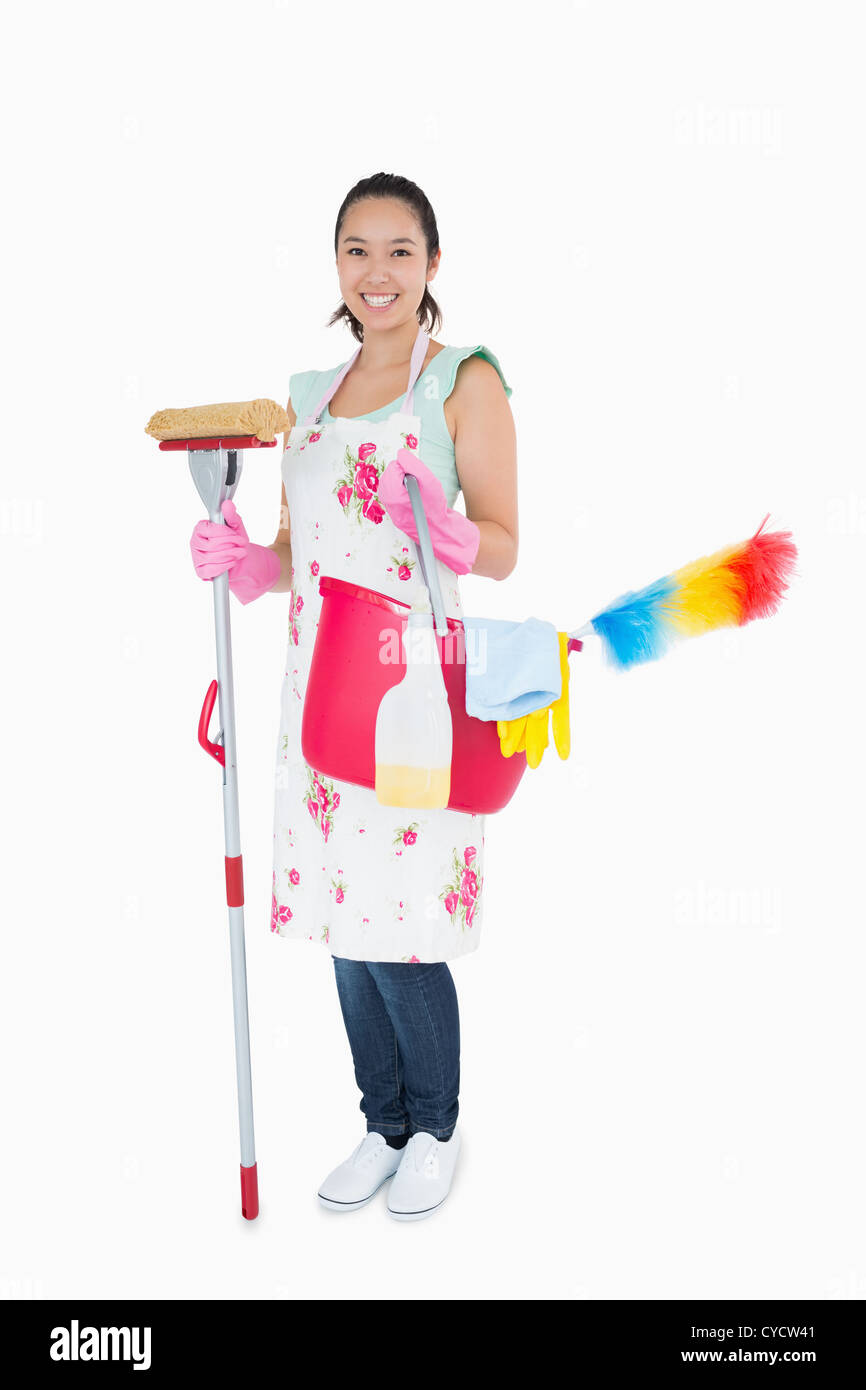 Woman tools house Cut Out Stock Images & Pictures - Alamy