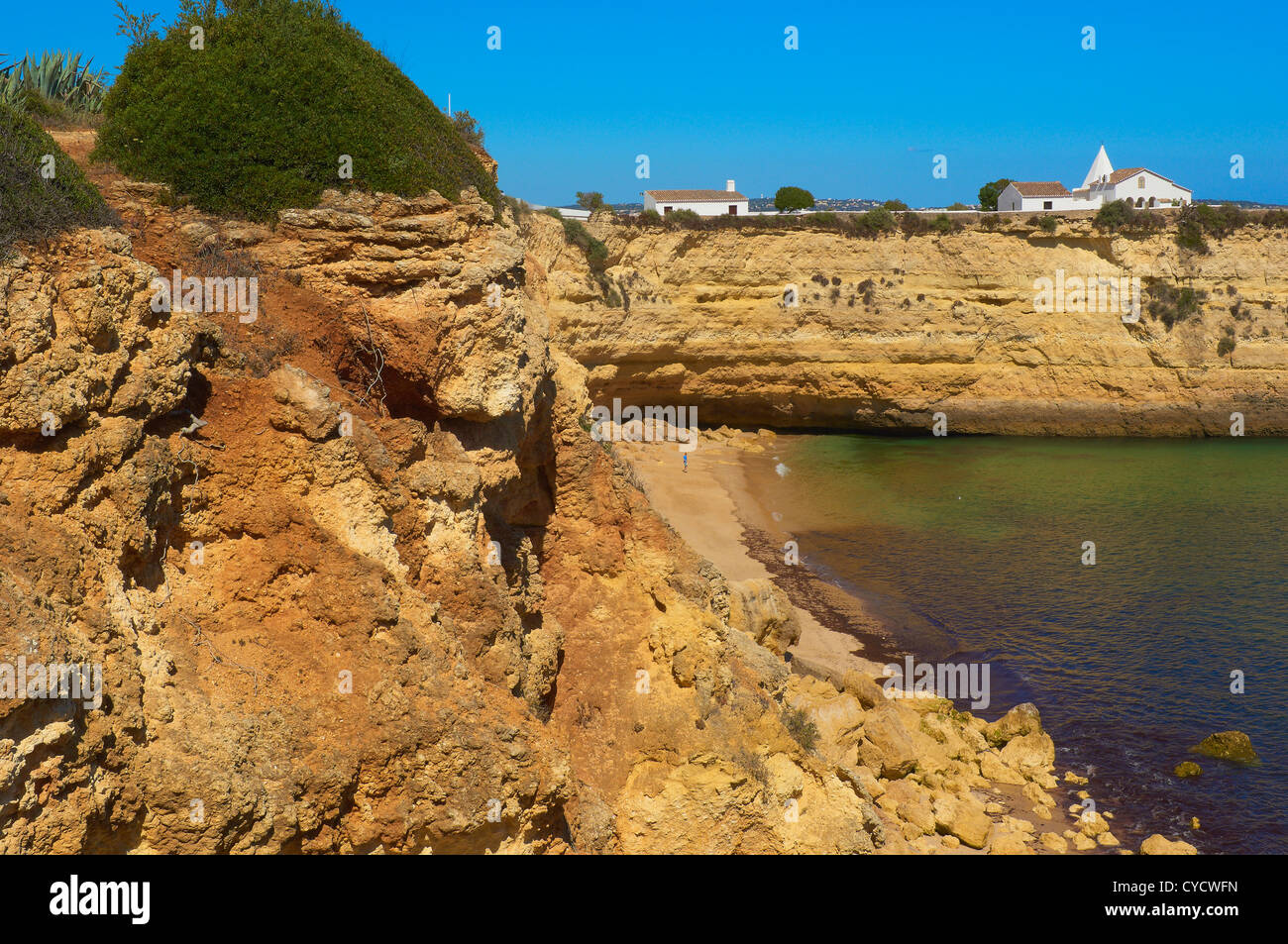 Nossa Senhora da Rocha Chapel, Beach Nossa Senhora da Rocha, Armaçao de ...