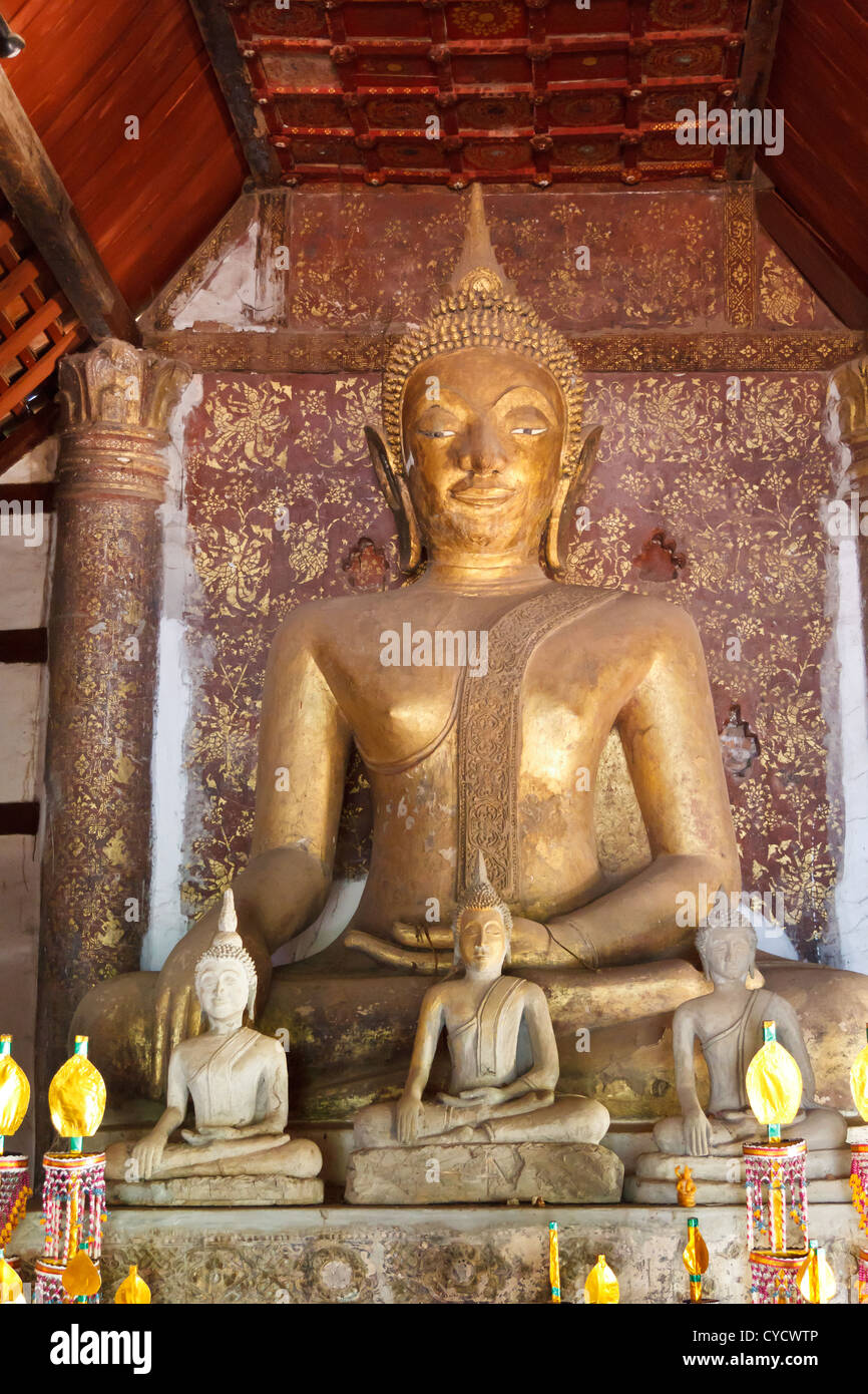 Statue in the Temple Vat Siphouthabat Thippharam in Luang Prabang, Laos ...