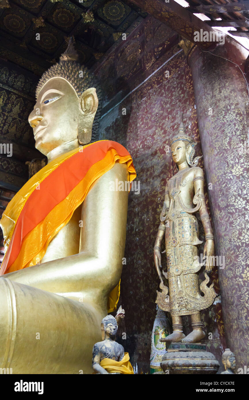 Statue in the Temple Vat Siphouthabat Thippharam in Luang Prabang, Laos ...