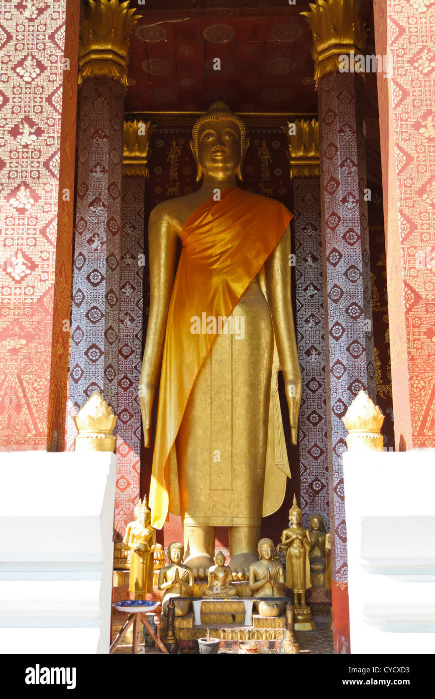 Statue in the Temple Vat Siphouthabat Thippharam in Luang Prabang, Laos ...