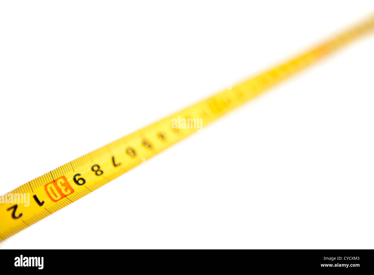 Measure tape in focus Stock Photo - Alamy