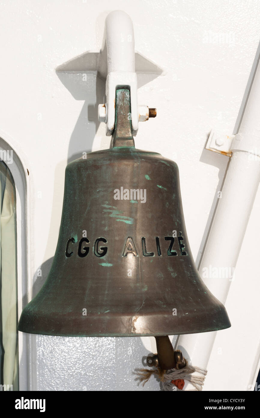 Cgg Alize Seismic vessel belt Stock Photo - Alamy