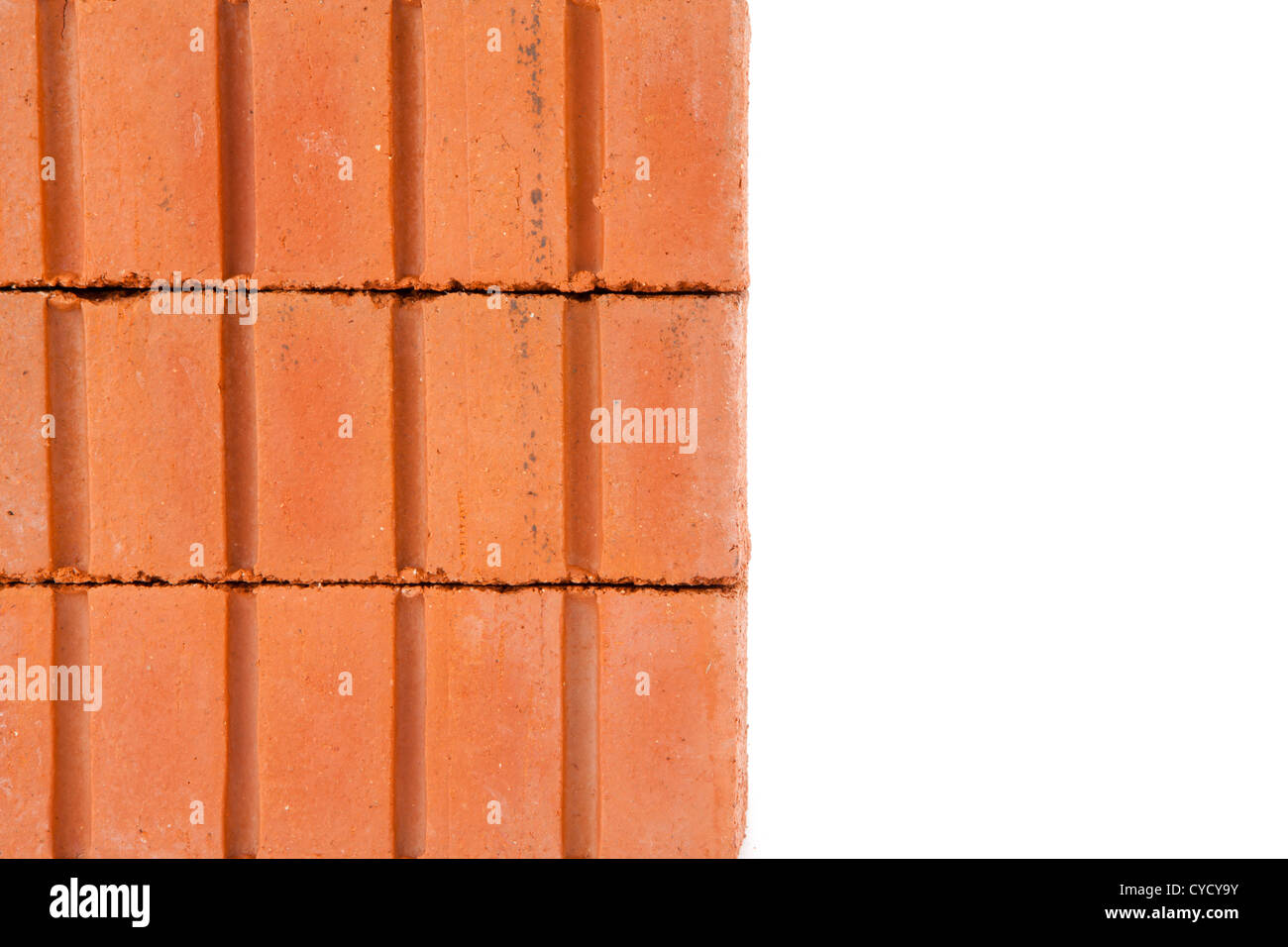 Stacked red bricks Stock Photo - Alamy