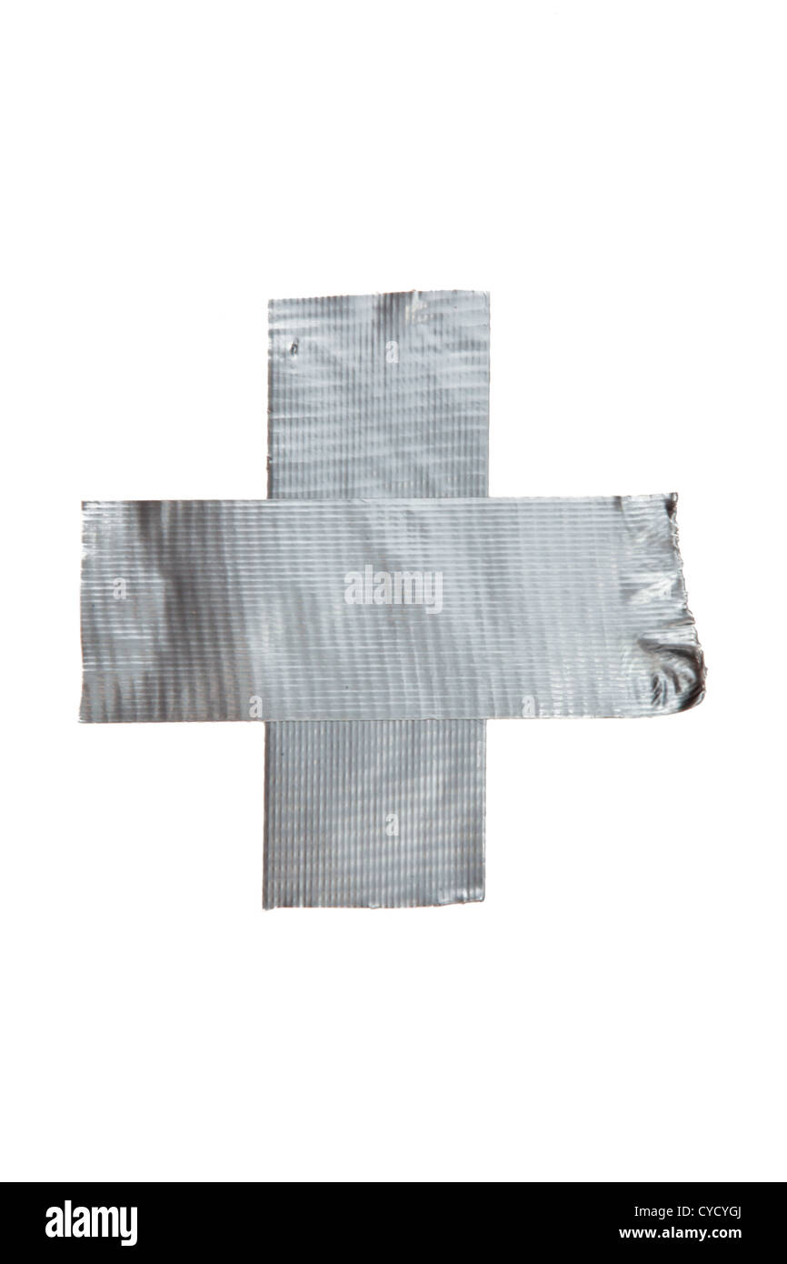 Two pieces of adhesive tape stuck together Stock Photo - Alamy