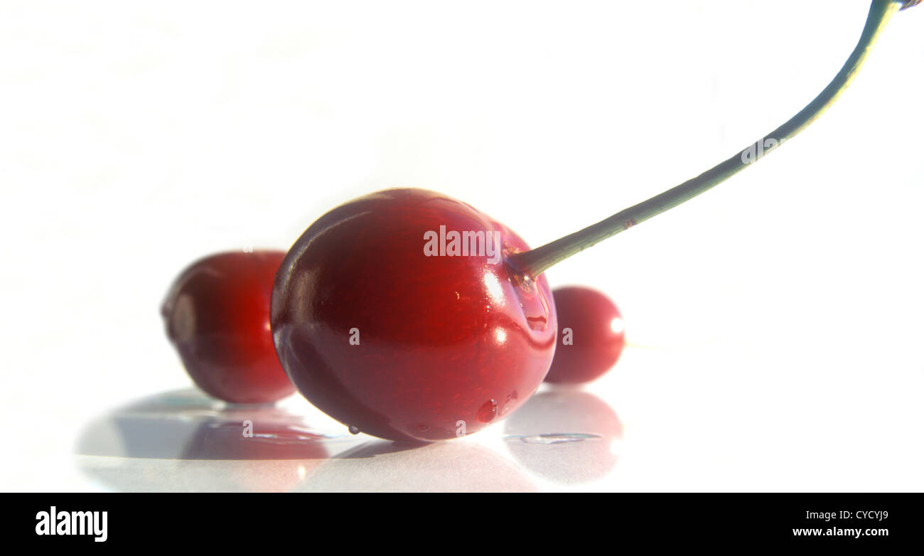 Red sweet cherries Stock Photo - Alamy