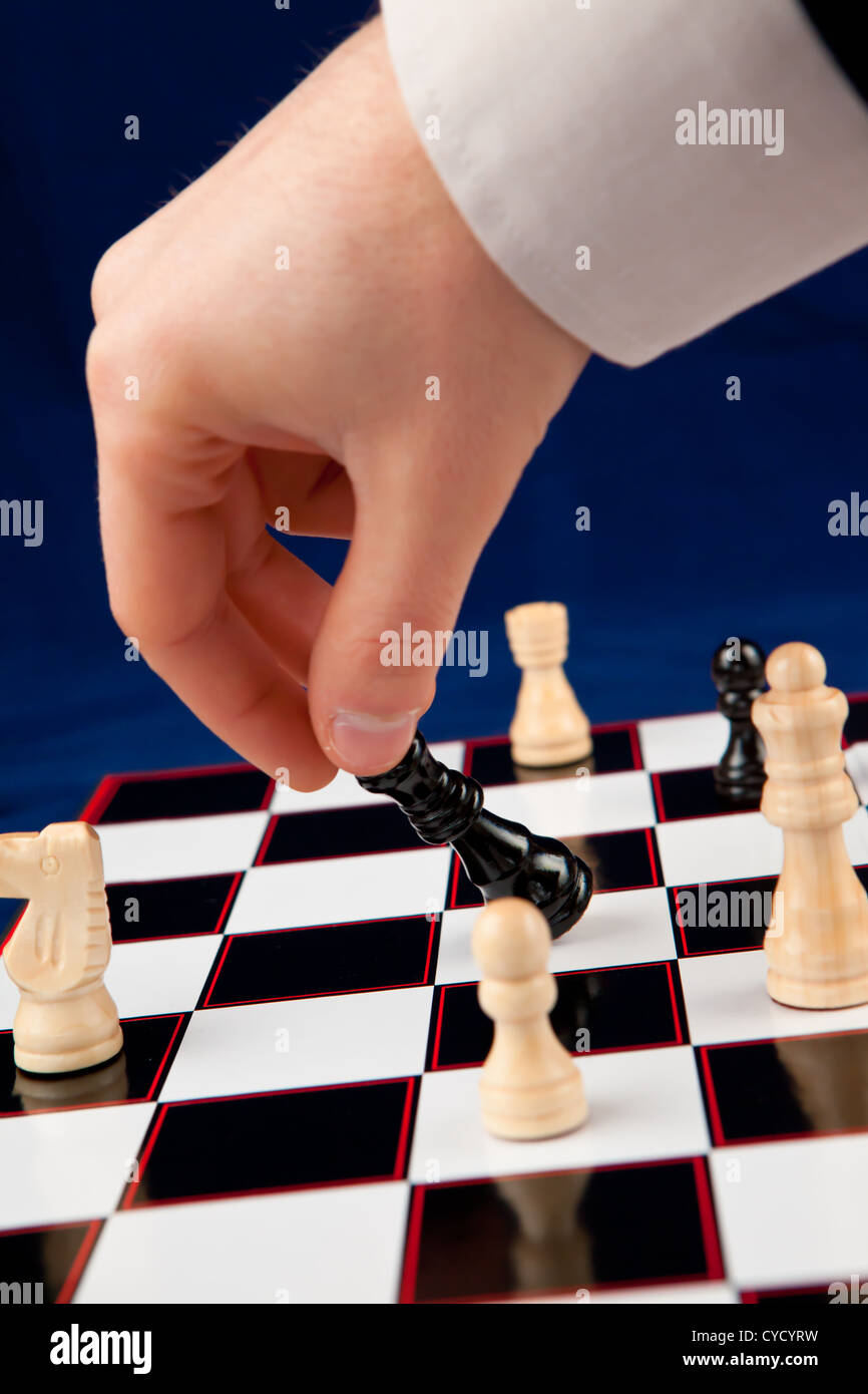 Black chessman hi-res stock photography and images - Alamy