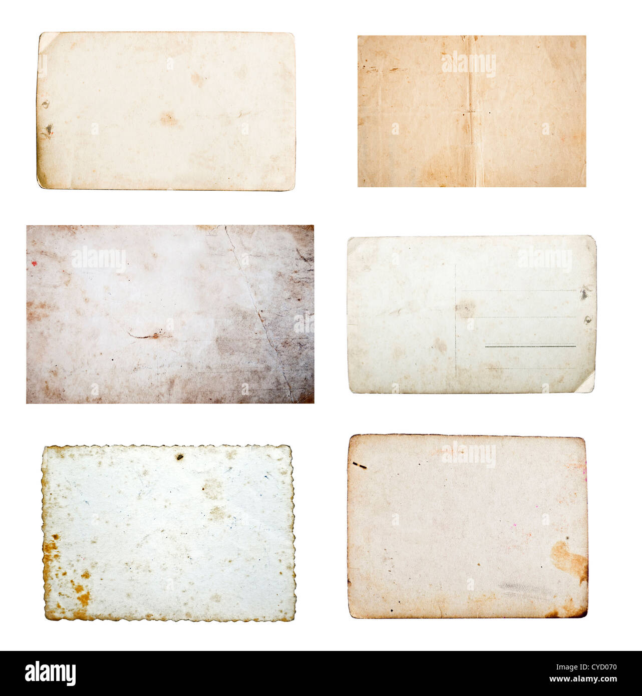 Old paper texture postcards back hi-res stock photography and images ...