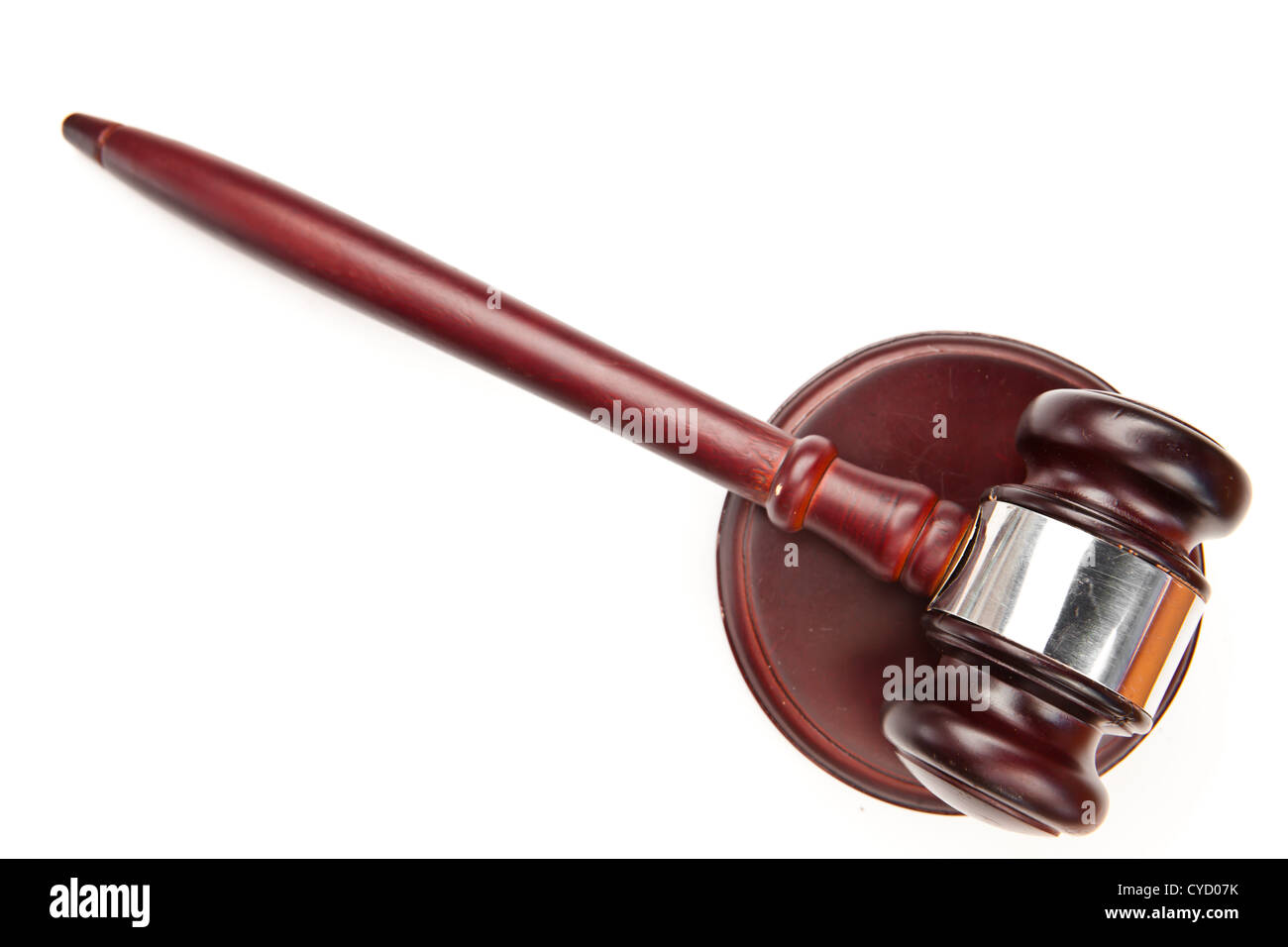 Brown gavel lying Stock Photo - Alamy