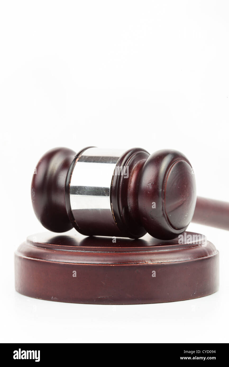 Hammer and gavel close up Stock Photo - Alamy