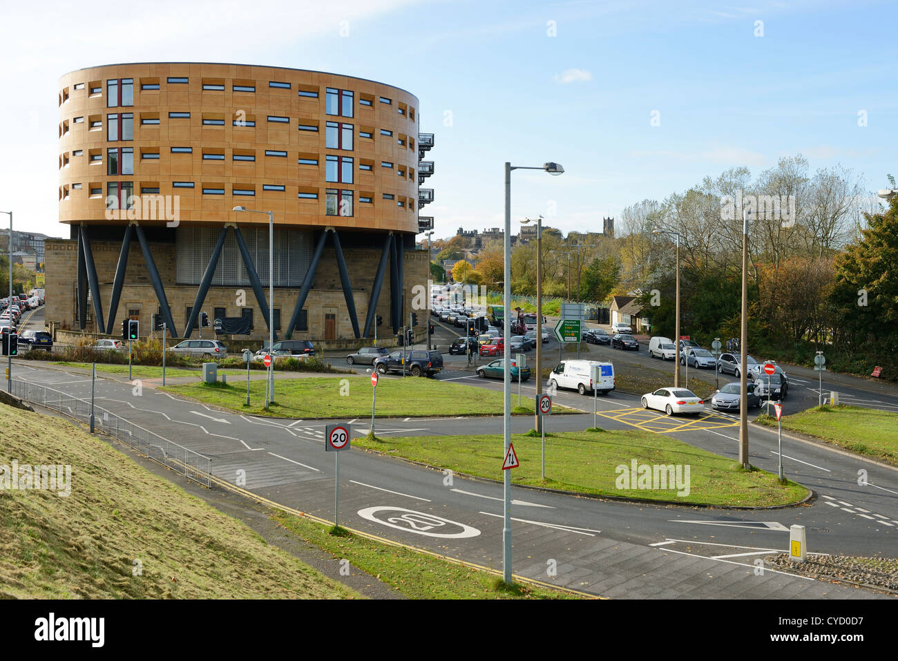 The Old Bus Depot Kingsway apartments on the approach to Lancaster city ...