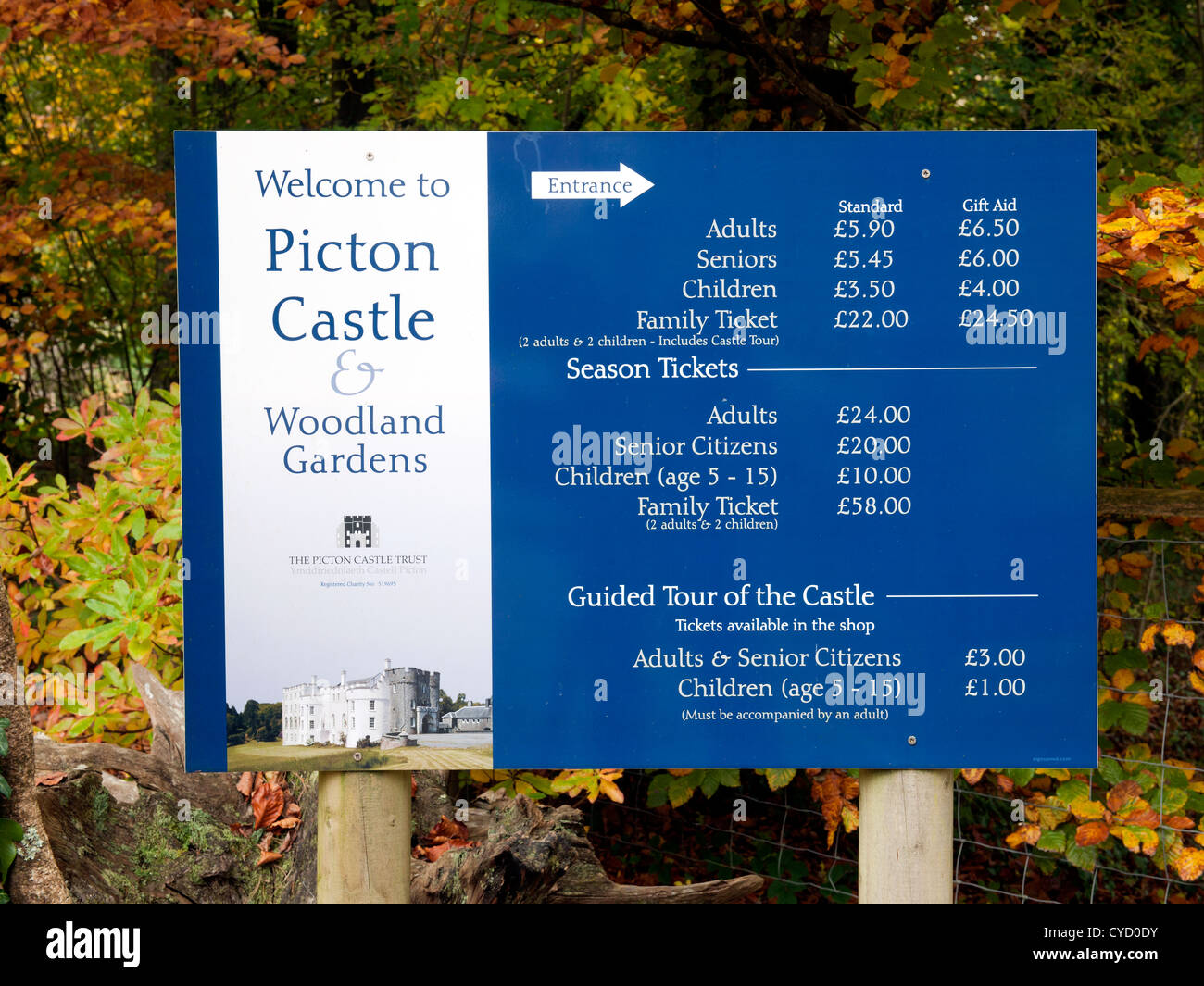 Picton sign notice board welsh hi-res stock photography and images - Alamy