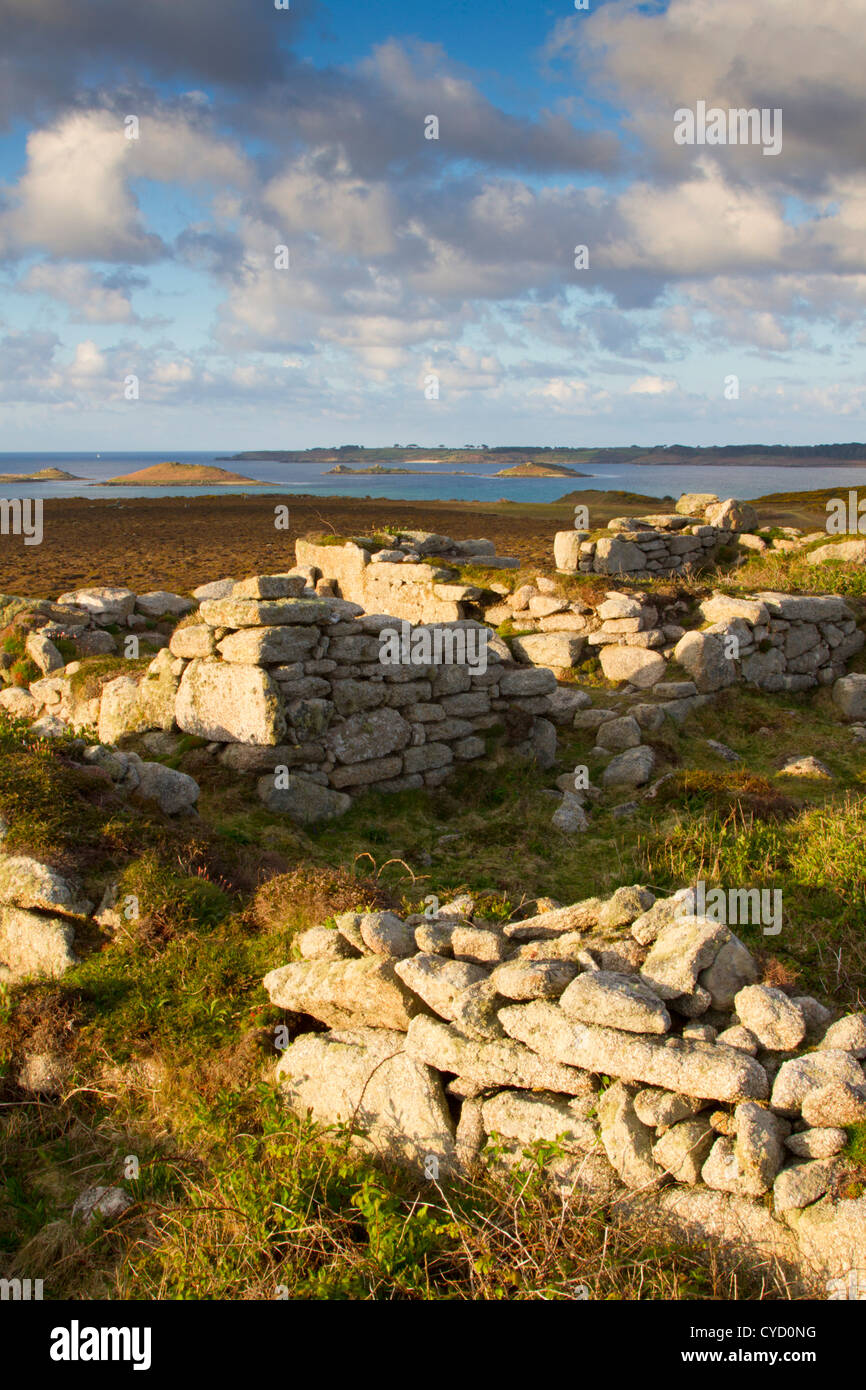 Chapel Down; St Martin's; Isles of Scilly; looking towards St Mary's ...