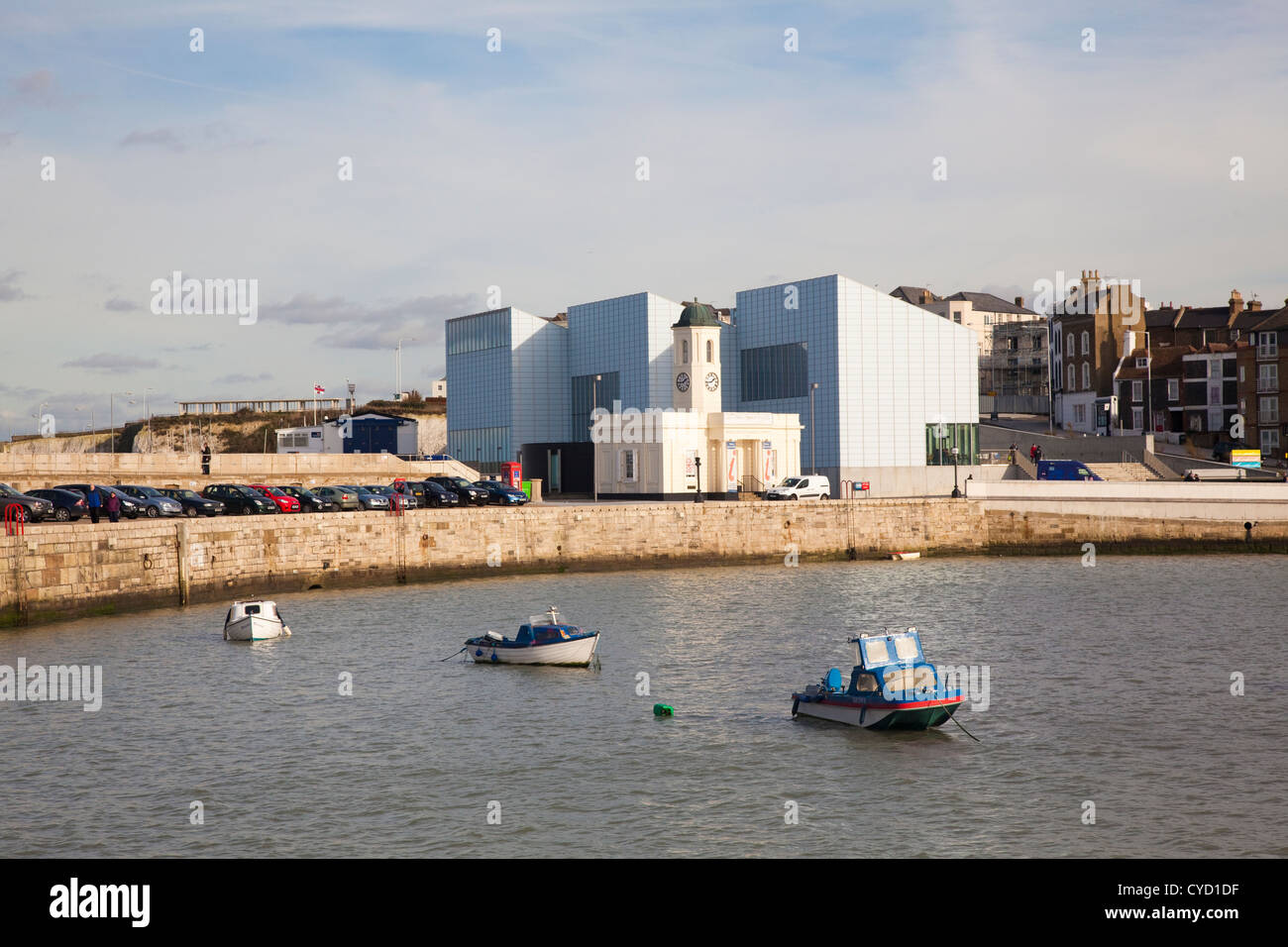 Margate harbour with Turner Contemporary Gallery in background, Margate ...