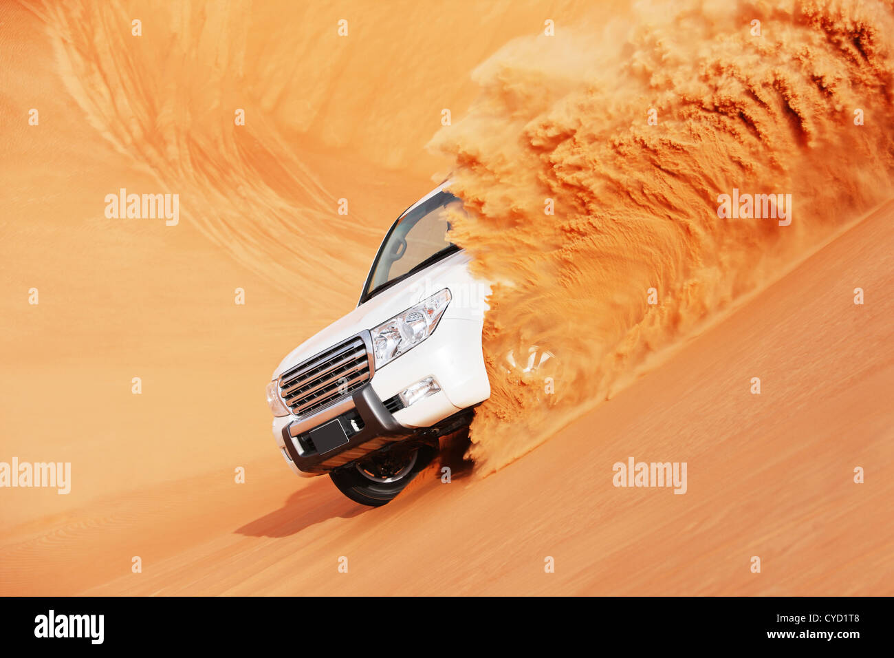 4 by 4 dune bashing is a popular sport of the Arabian desert Stock ...