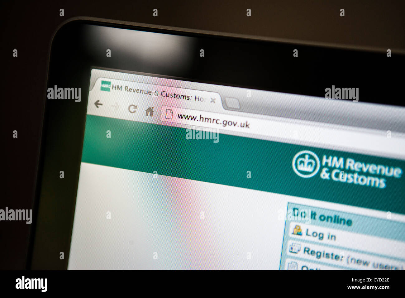 Hmrc tax return and screen hi-res stock photography and images - Alamy