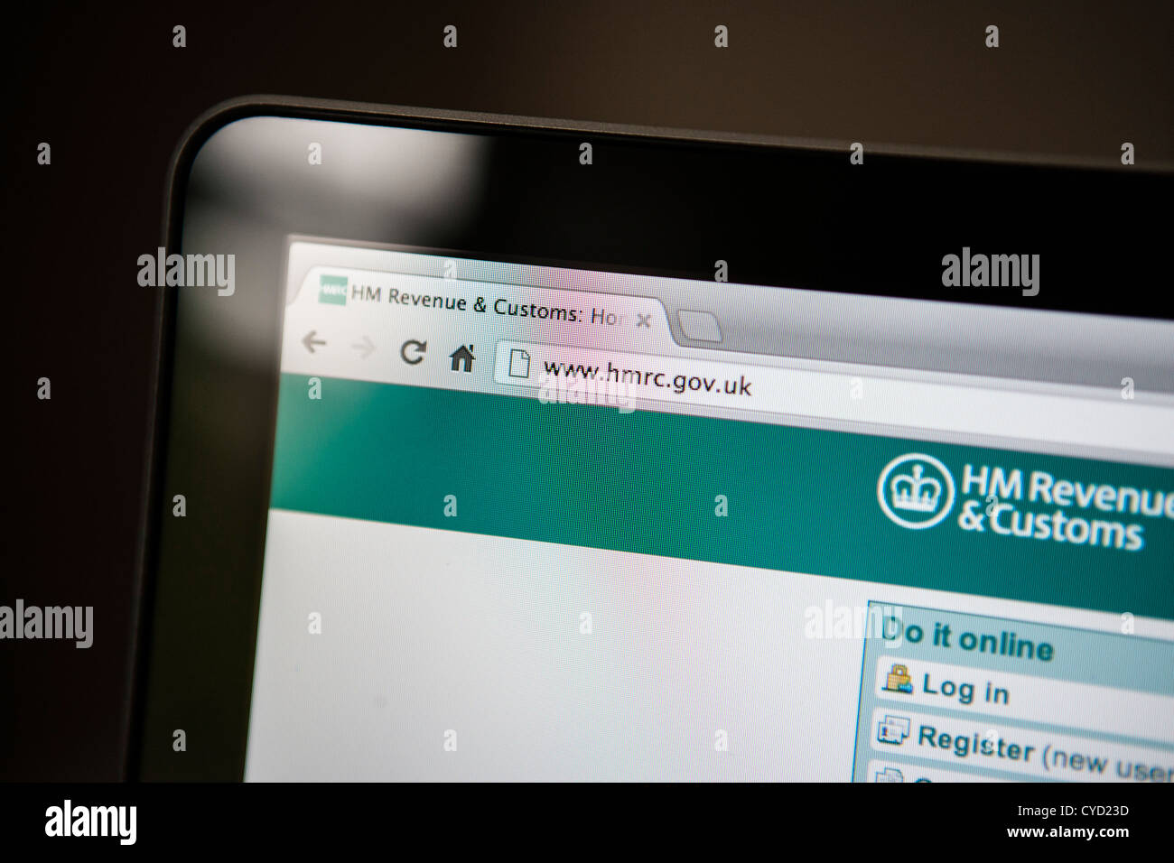 hmrc online website login page on a laptop screen Stock Photo - Alamy