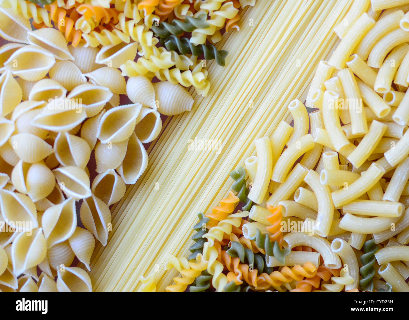 Set various uncooked pasta hi-res stock photography and images - Alamy