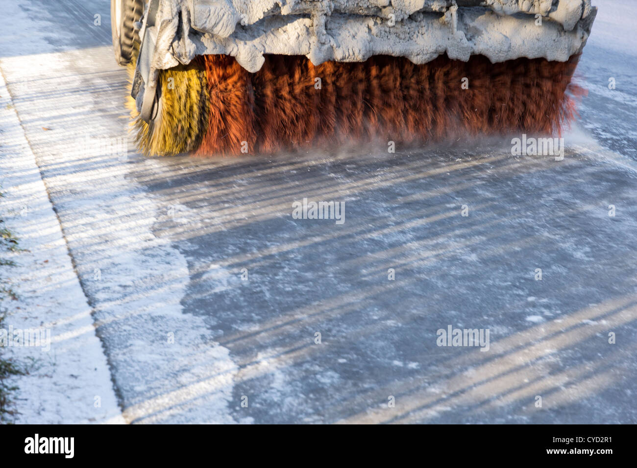 Snow removal power brush machine hi-res stock photography and images ...