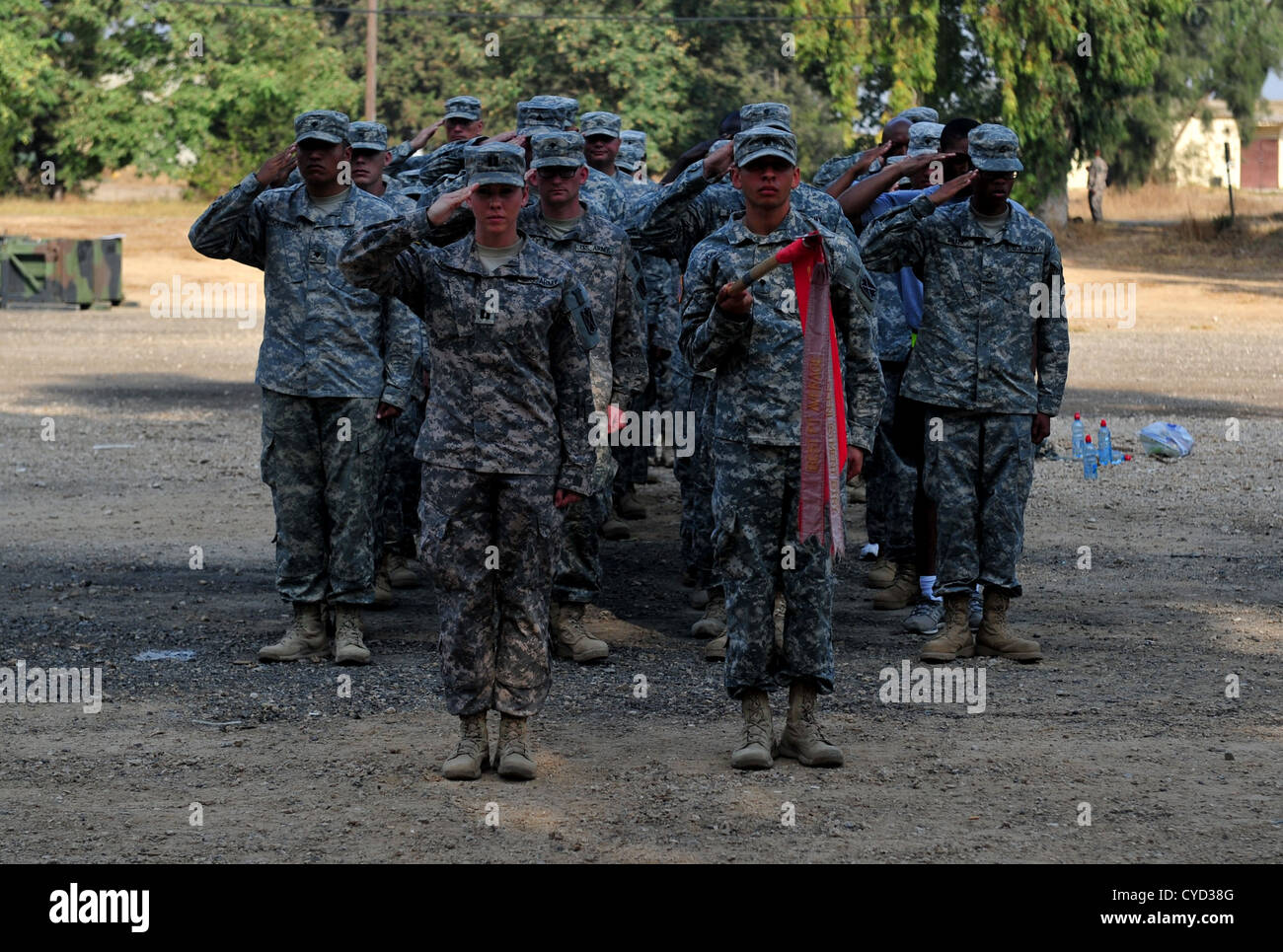 5-7 Bravo Soldiers from the 10th AAMDC conduct a mission briefing for a ...