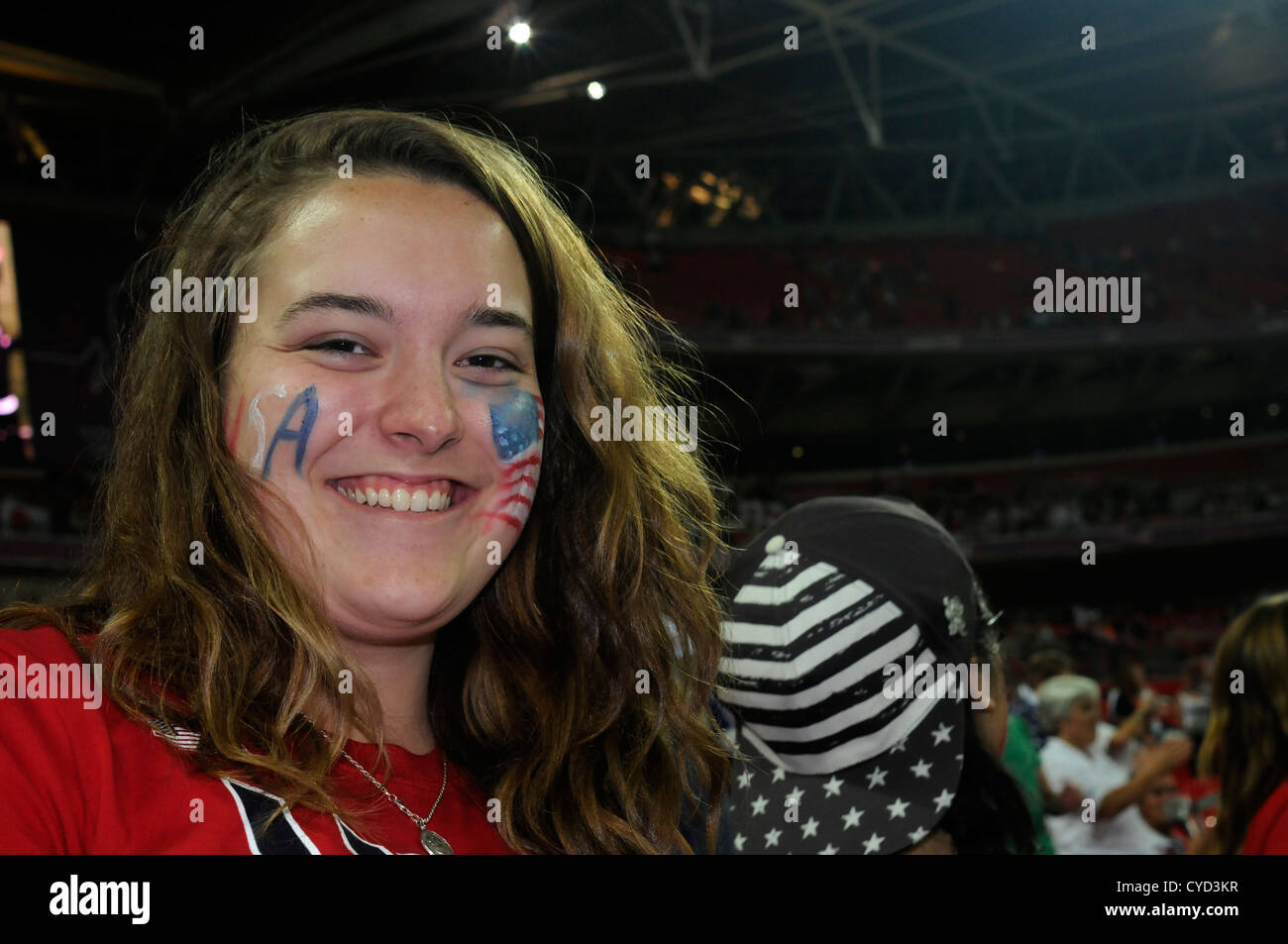 Team America fans celebrate the Gold medal victory against Japan in the ...