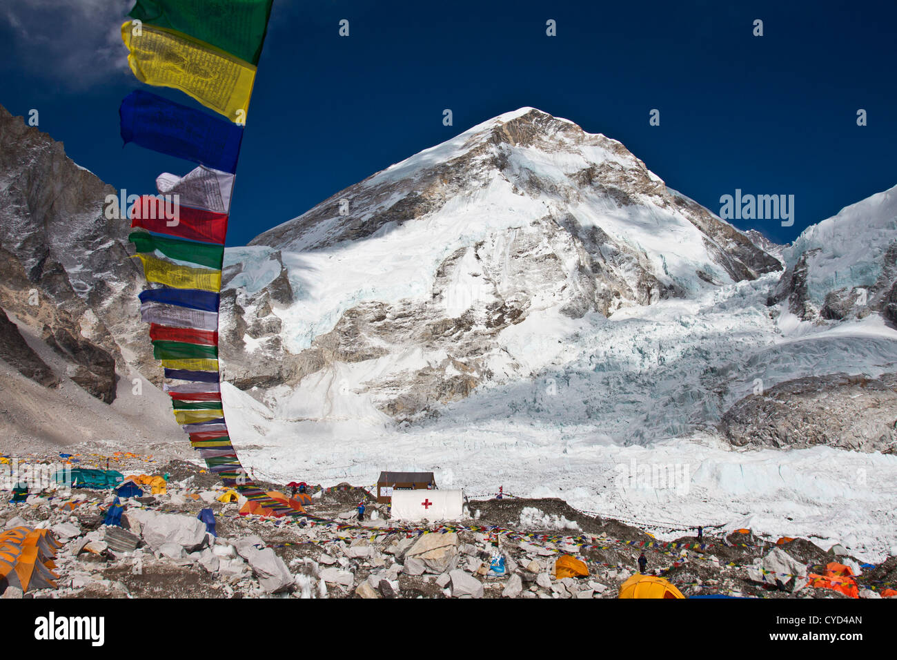 View of Everest Base Camp Stock Photo - Alamy