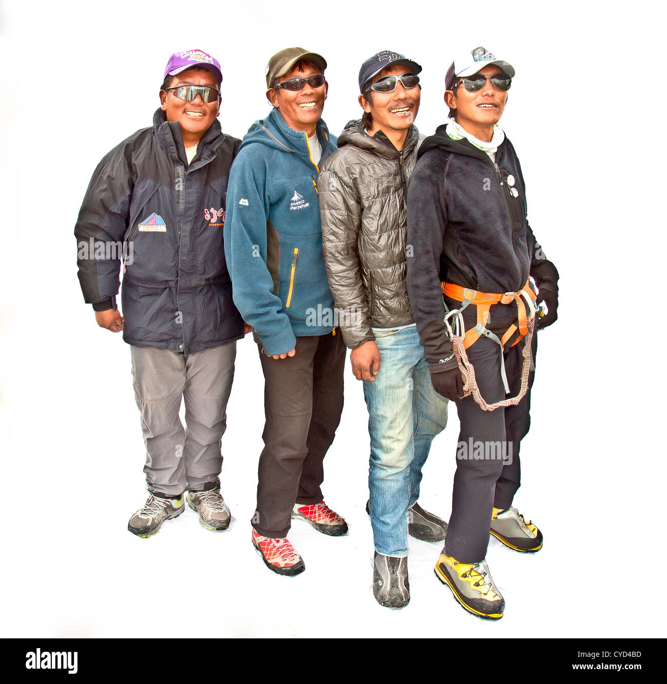 Left to Right - Pema Sherpa 48, Mingma Tsiri Sherpa 41, Thundu Sherpa ...
