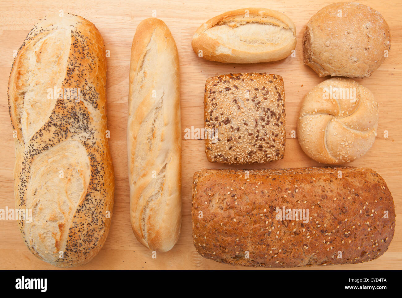 Types of breads hi-res stock photography and images - Alamy