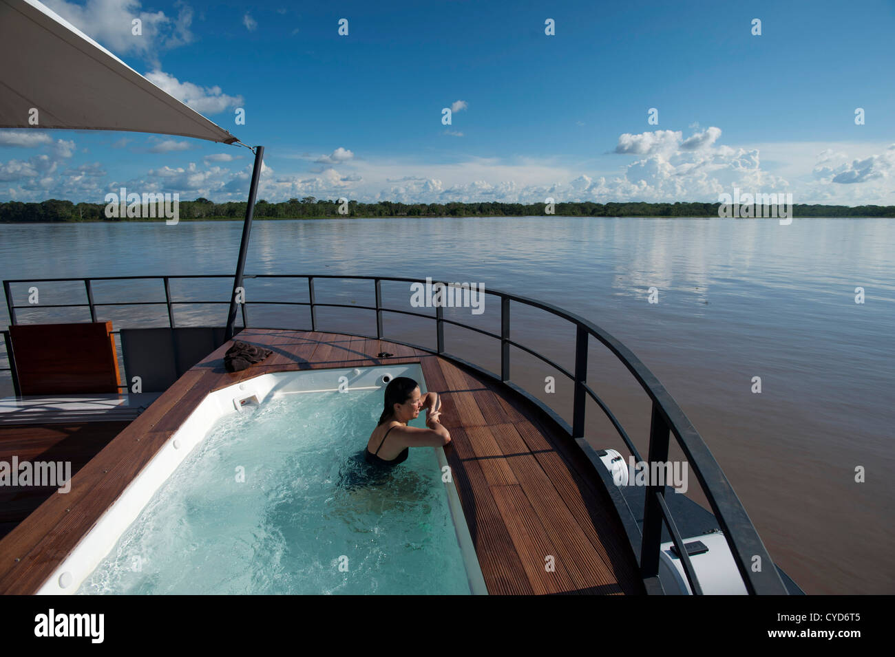 Tourism in the Amazon rainforest in Peru Stock Photo - Alamy