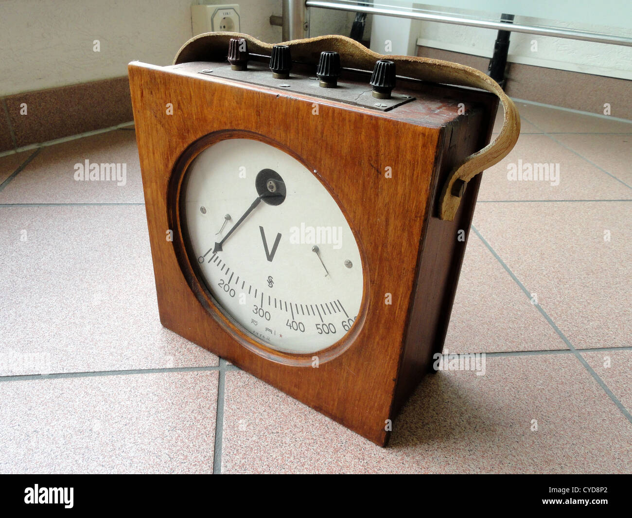 Old Volt Meter Stock Photo - Alamy