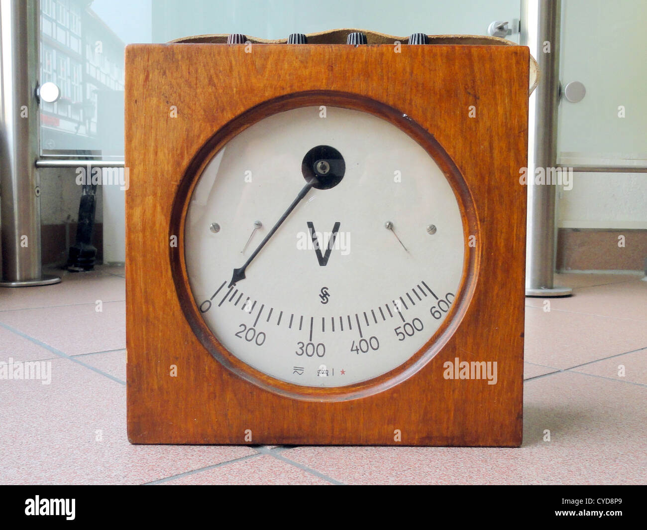 Old Volt Meter Stock Photo - Alamy