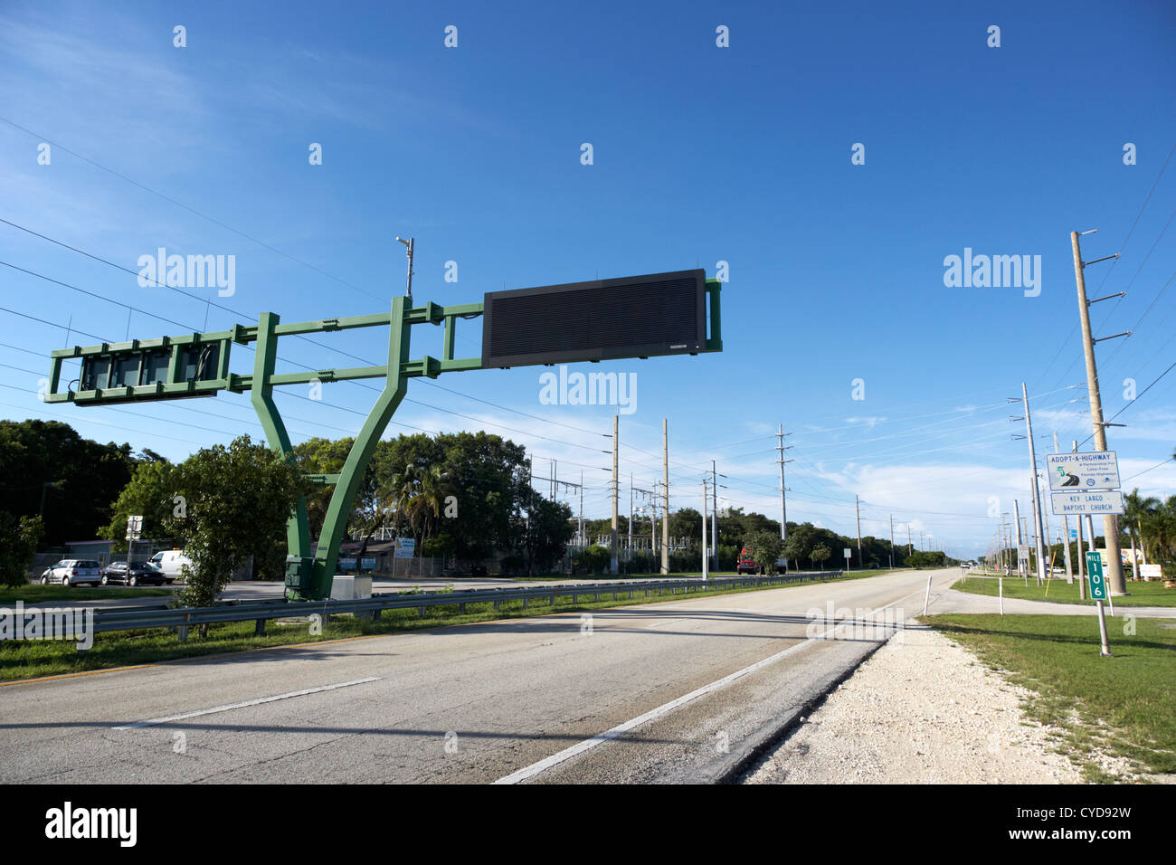 us overseas highway route one south through key largo florida keys usa ...