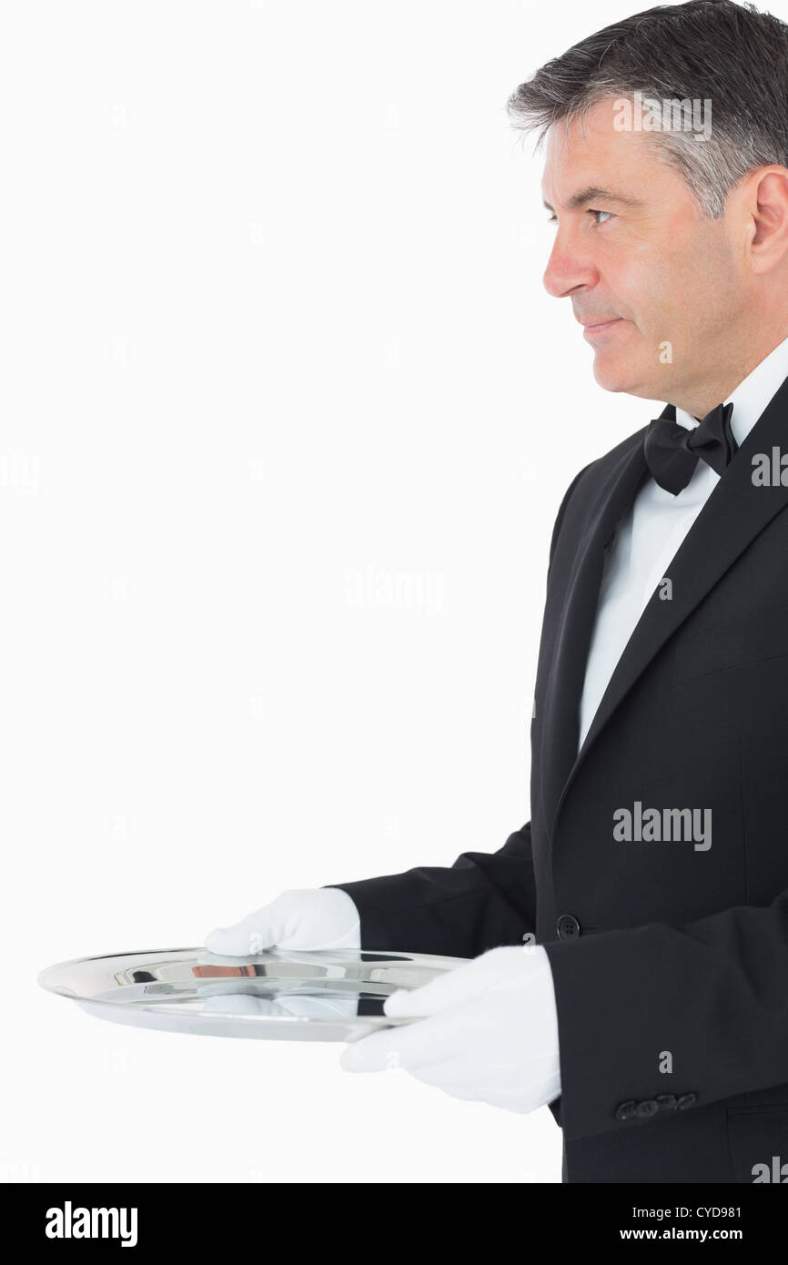 Silver service waiter hi-res stock photography and images - Alamy