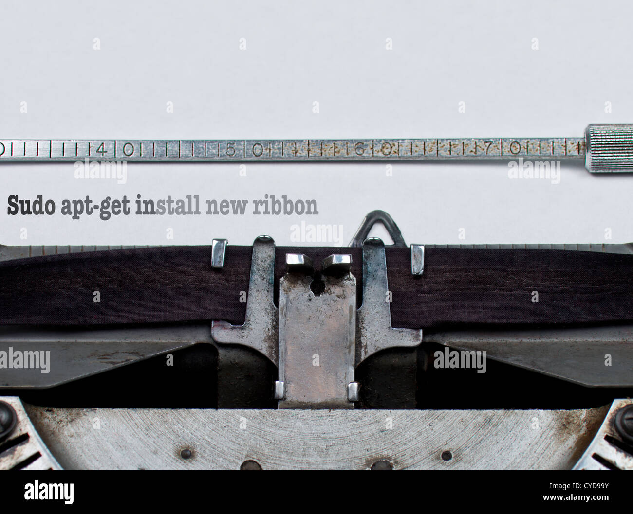 Sudo Apt Get Install New Ribbon Unixlinux Command Typed On A Vintage Typewriter Hardware