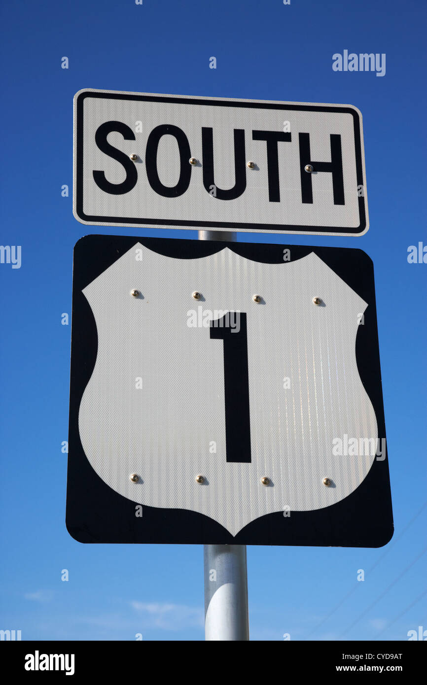 Us highway route 1 one hi-res stock photography and images - Alamy