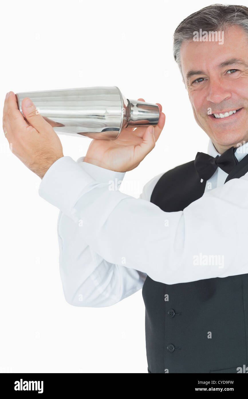 Barman mixing cocktail Stock Photo - Alamy