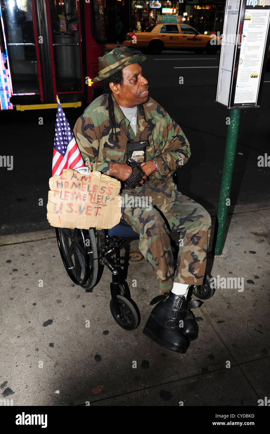 Homeless veteran wheelchair hi-res stock photography and images - Alamy