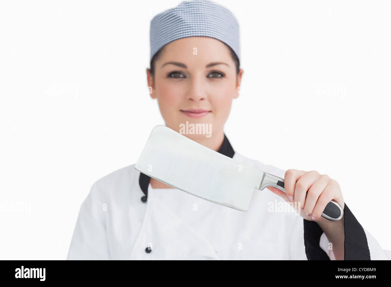 How to use a meat cleaver hi-res stock photography and images - Alamy