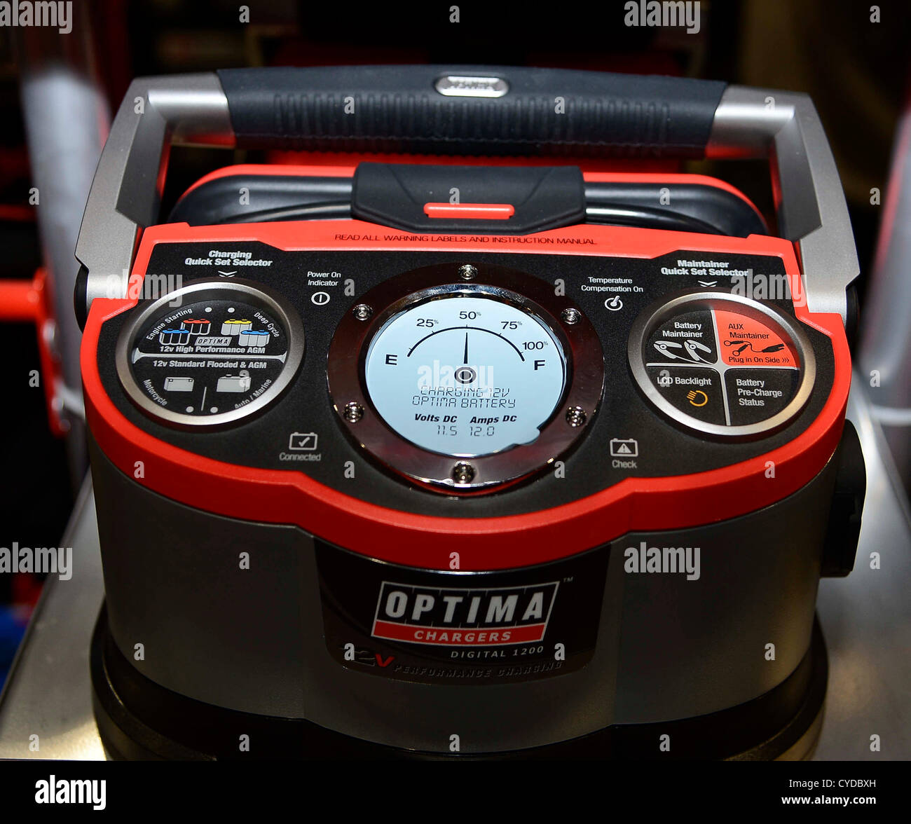 Nov 1,2012. Las Vegas NV.Optima shows their new charger system during ...