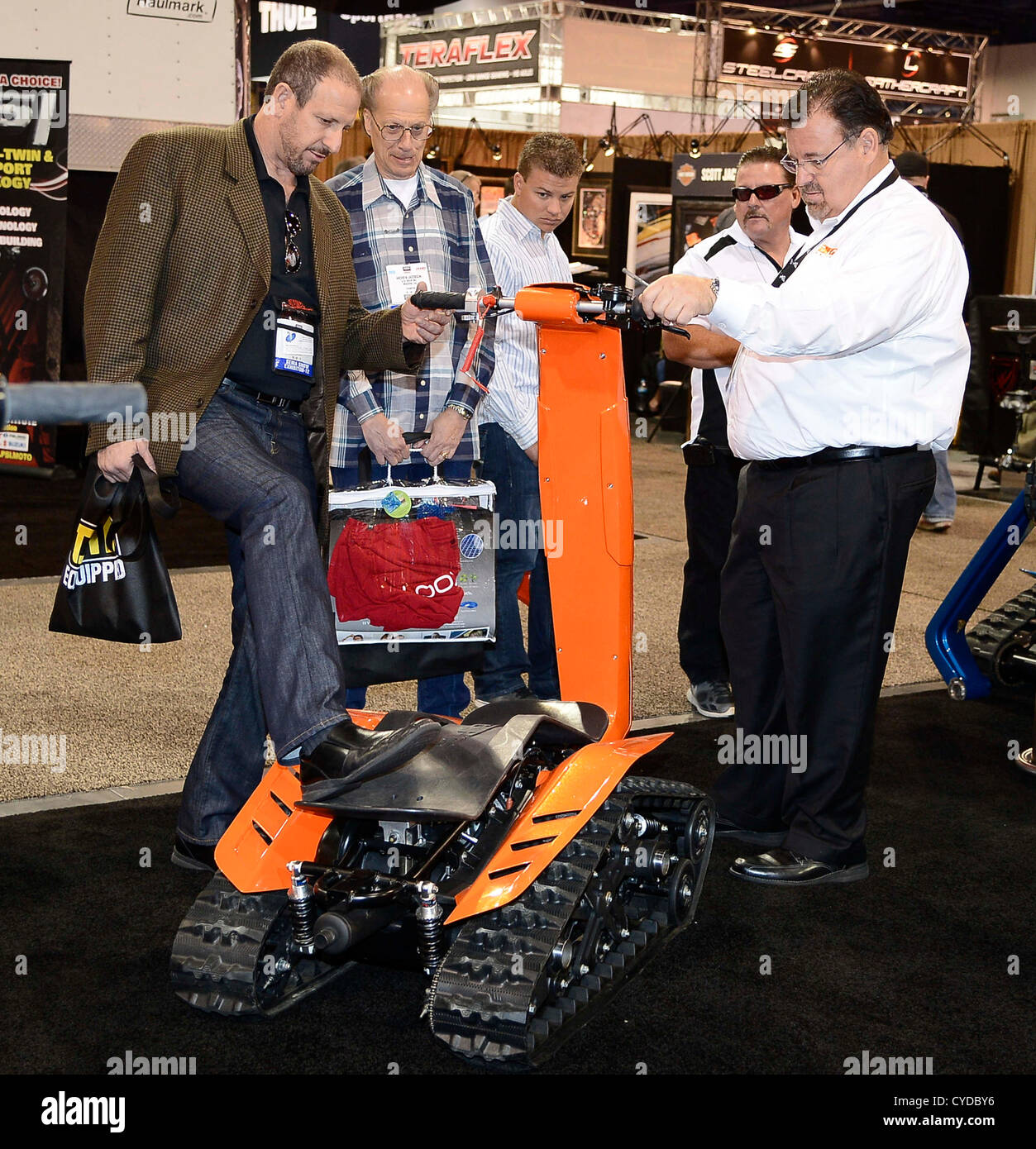 Nov 1,2012. Las Vegas NV. The BPG Werks standup tank tred bike on ...