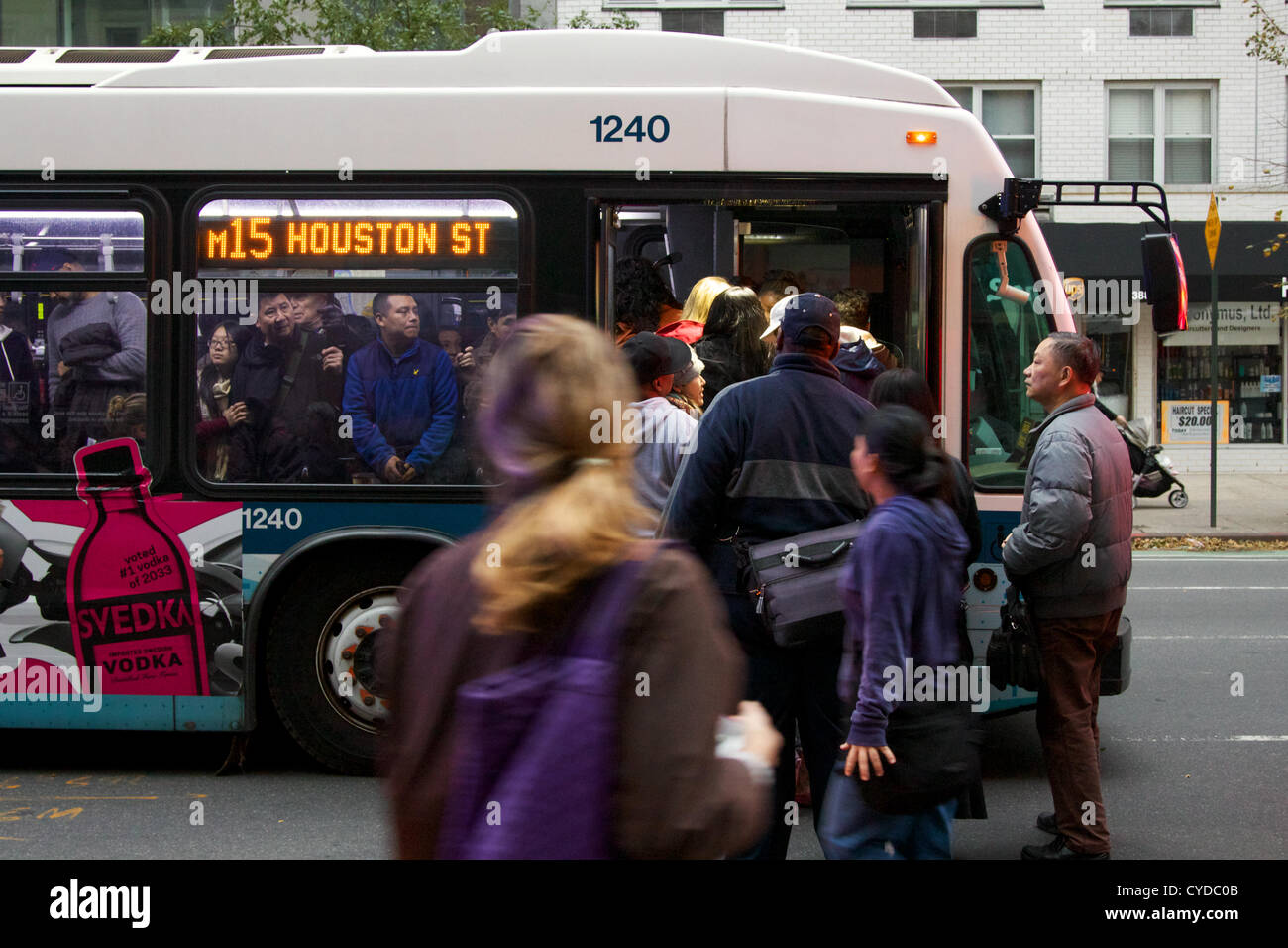 Overcrowded Bus