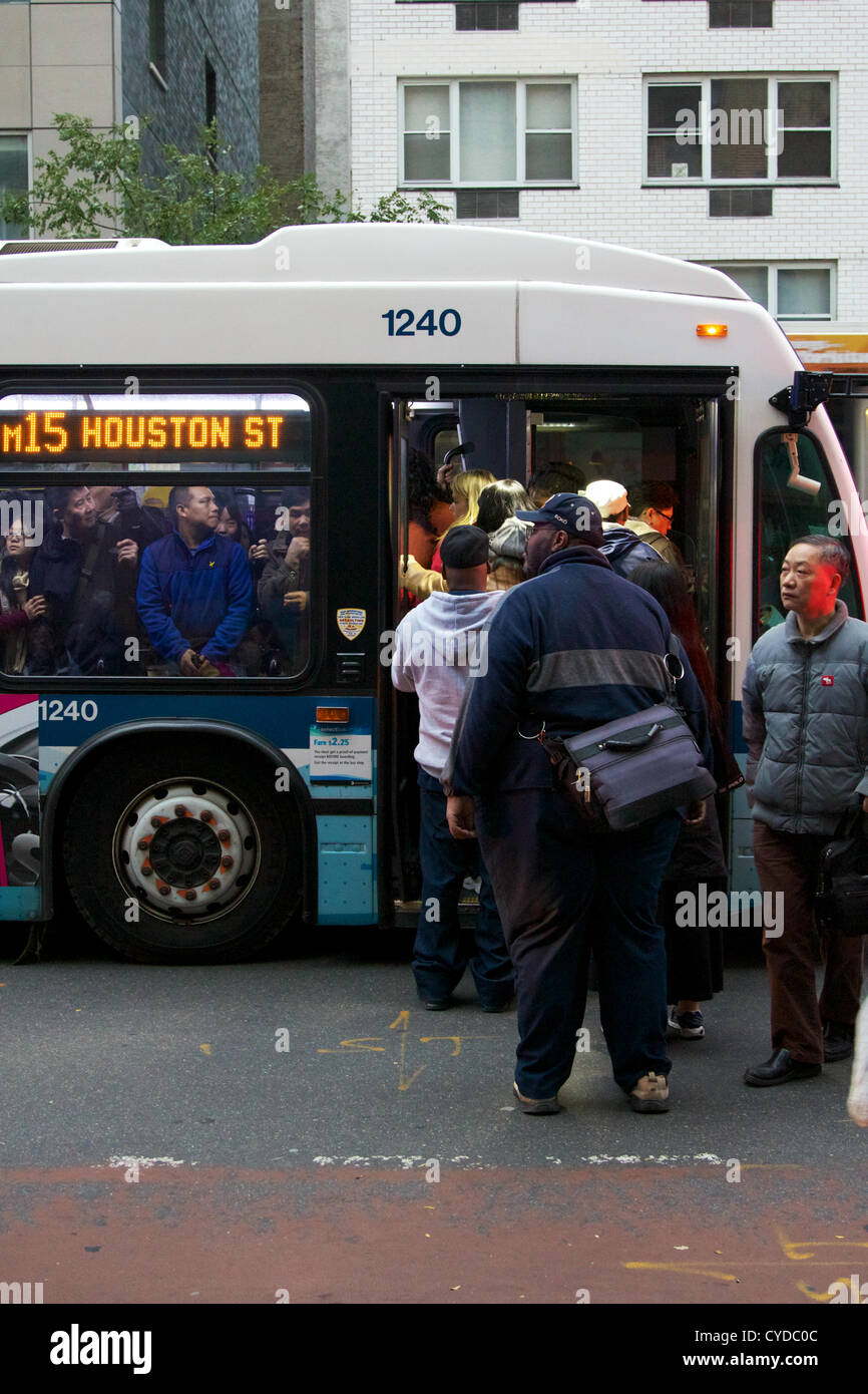 Overcrowded Bus