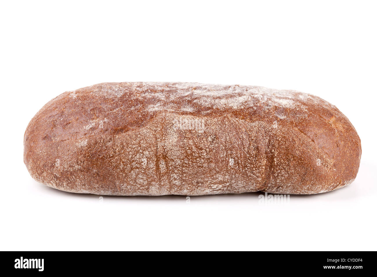 Fresh brown bread. Isolated on white background Stock Photo - Alamy