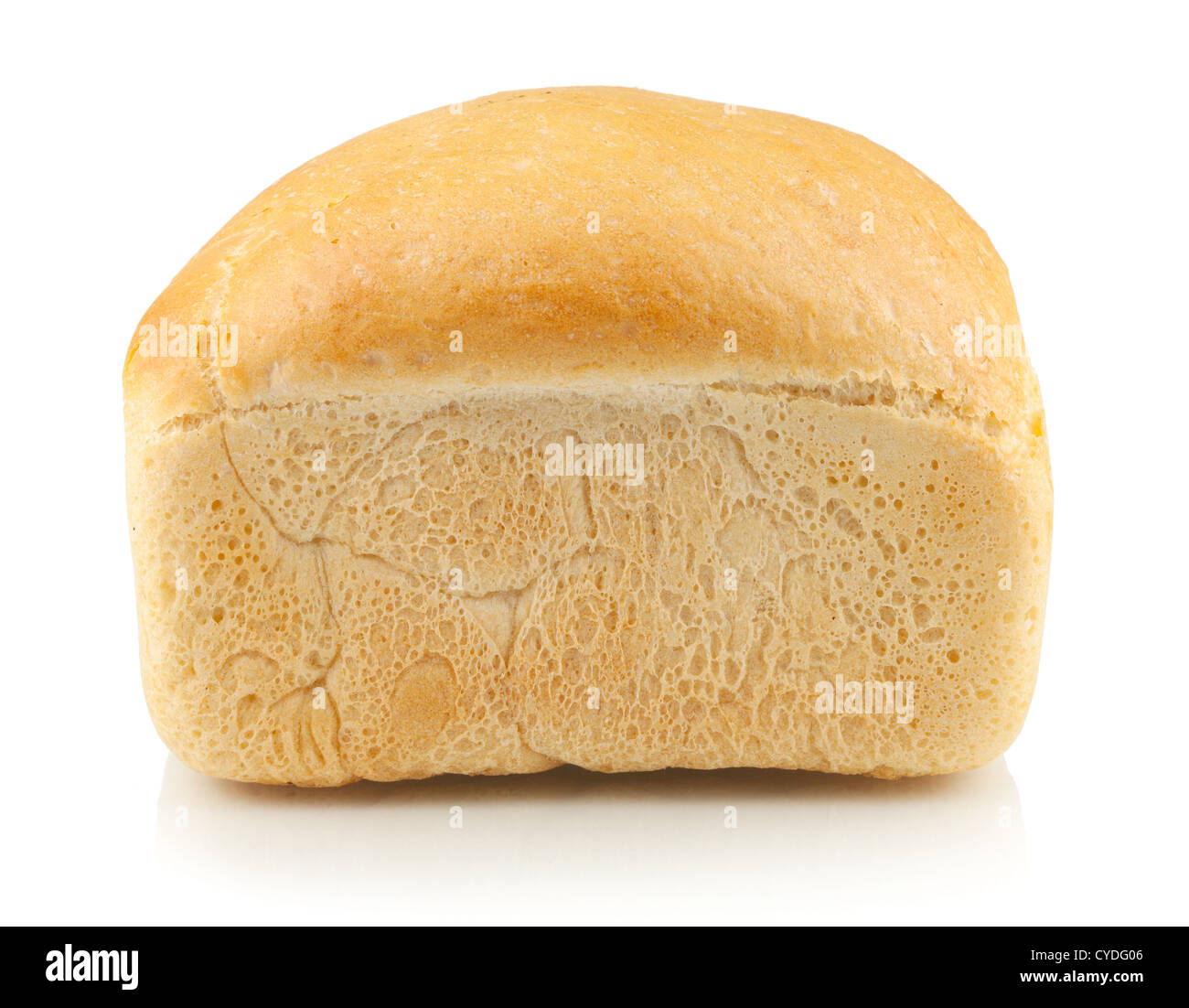 White bread. Isolated on white background Stock Photo - Alamy